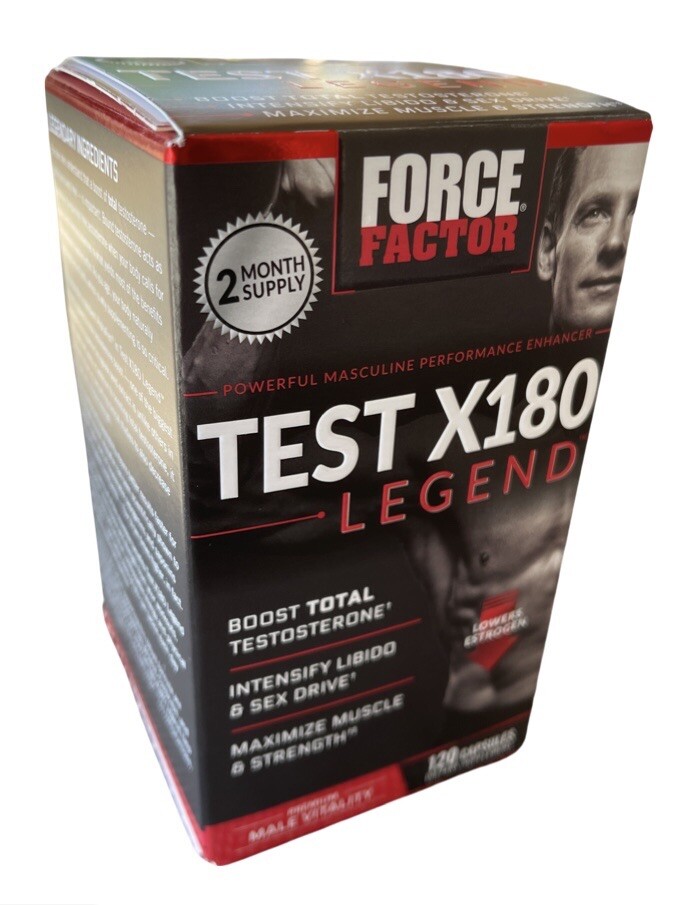 Force Factor Test X180 Legend Testosterone Booster (120 ct.) EXP:10/25 ...