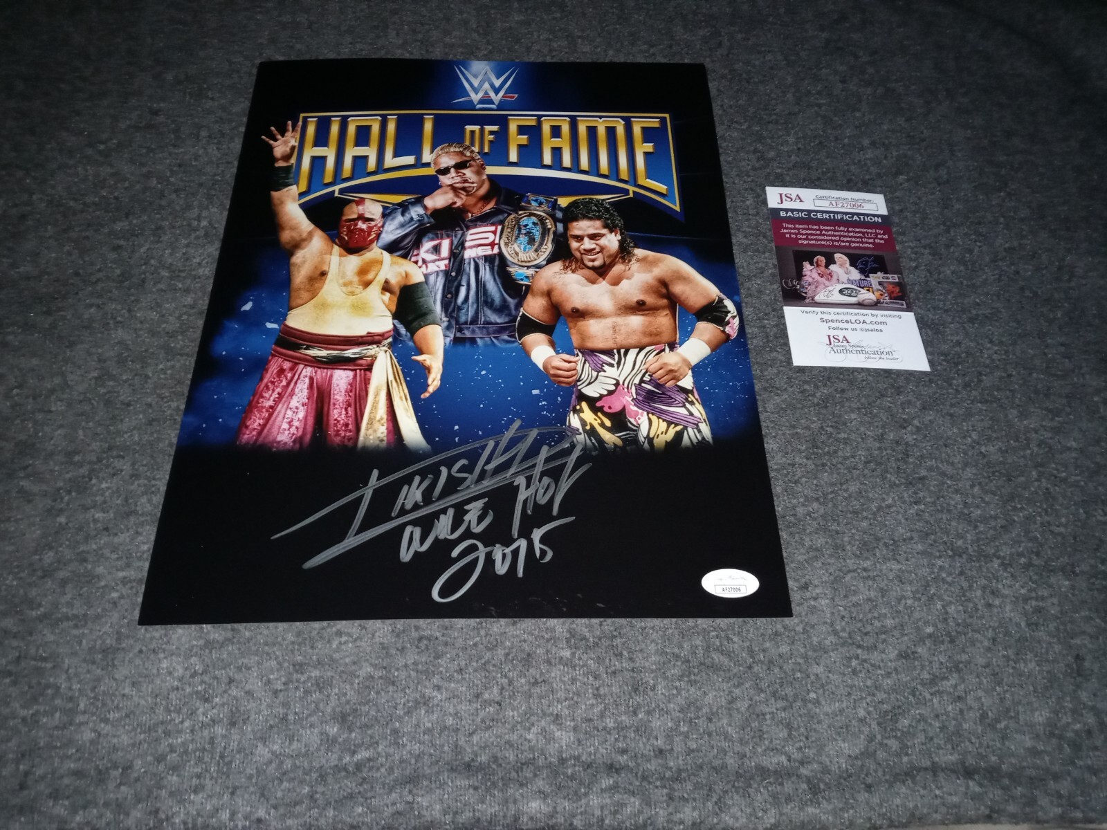 Rikishi Fatu Signed 11x14 Wwf Wwe Jsa | eBay
