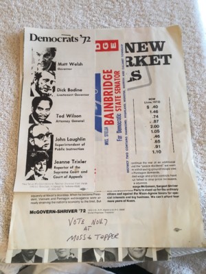 Vintage 1972 DEMOCRATIC PARTY PACKET, 1972 Election Democrats Flyers ...
