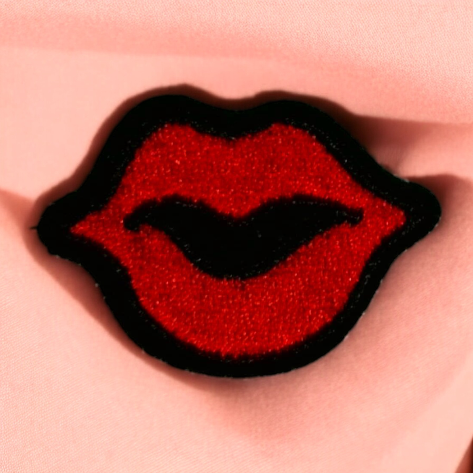 Iron On Red Lips Patch Cartoon Clothing Decal Embroidery | eBay