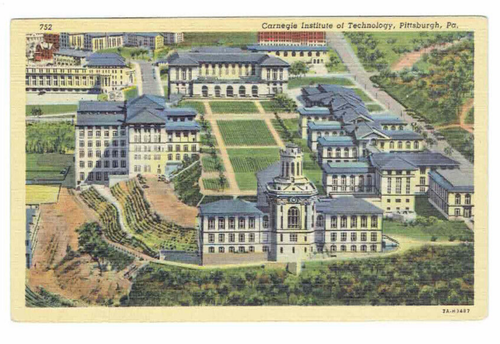 Carnegie Institute Of Technology Pittsburgh #PA Schenley Park Linen # ...
