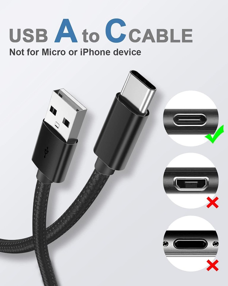 For Amazon Fire Max 11, Fire HD 7,8, 10 Tablet Charging Cable Fast Long ...