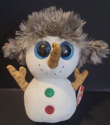 TY BEANIE BOOS - BUTTONS the 6" SNOWMAN - MINT with MINT TAG | eBay