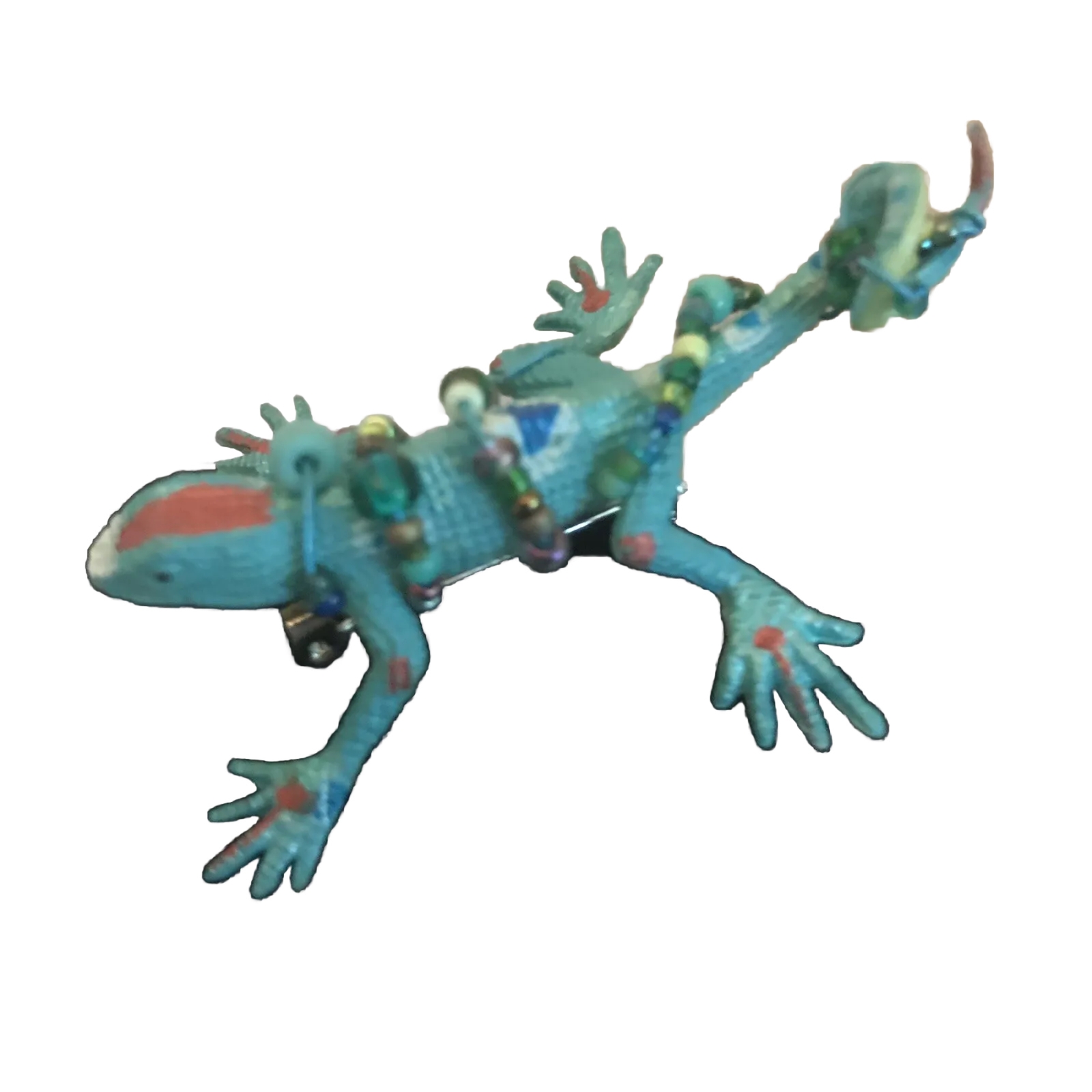 Handmade Gecko Pin Chameleon Lizard PVC Plastic figur… - Gem