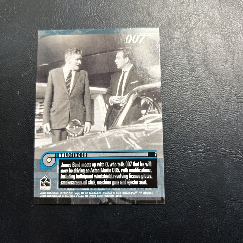 B36a James Bond 007 Mission Logs 2011 #7 Sean Connery Q Felix LEITer | eBay