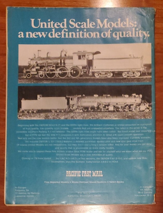 RAILROAD MODEL CRAFTSMAN VINTAGE MAG MARCH 1978 ISSUE + SD40'S TANK CAR ...