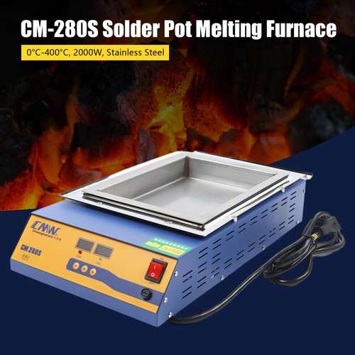 2KW Lead-Free Solder Machine Digital Preheat Soldering Pot 304 ...
