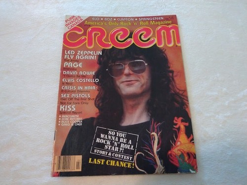 Creem Magazine February 1978 Vol. 9 No. 9 KISS Zeppelin Bowie Page Gibb ...