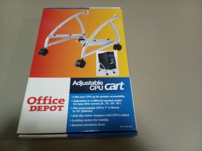 Adjustable CPU Cart from Office Depot. New in box. | eBay
