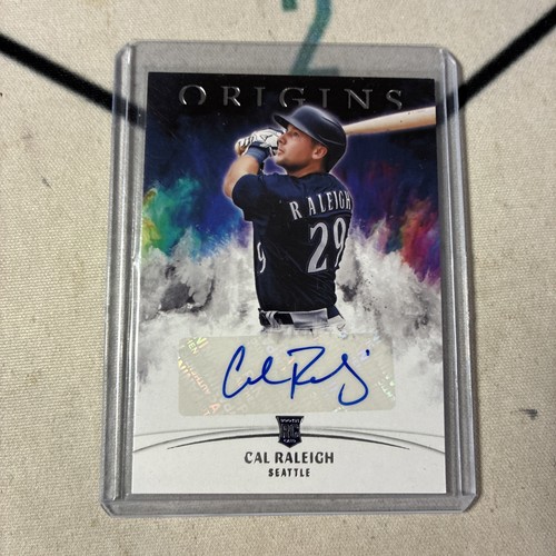 2022 Panini Chronicles Cal Raleigh Rookie Auto OS-CR Origins Seattle ...