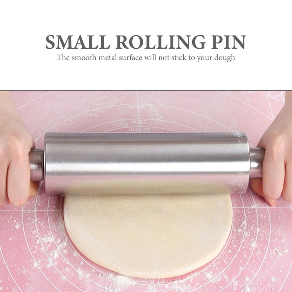 Stainless Steel Rolling Pin Dough Roller Pin Kitchen Rolling Pin Pasta ...