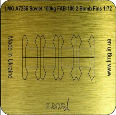 Soviet 100kg FAB-100 2 Bomb Fins thickness 0,1mm 1/72 LMG BA-72032 | eBay