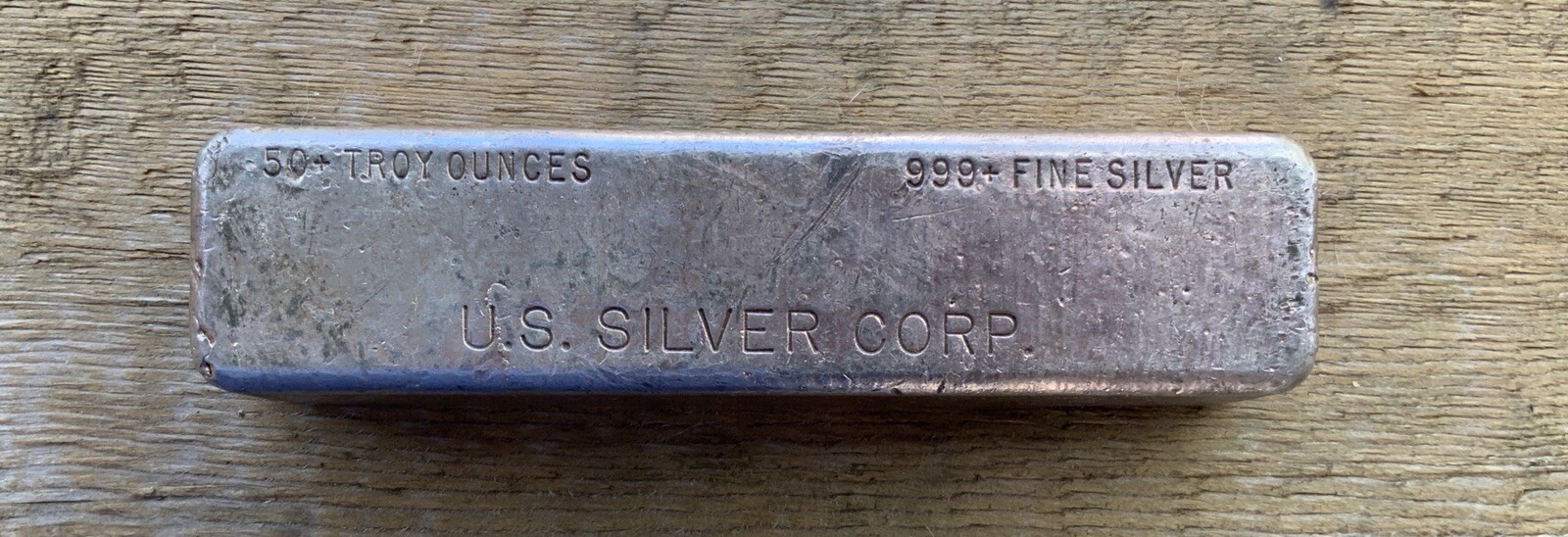 50 Oz U.S. Silver Corp. Silver Bar 999+ Fine Silver | eBay