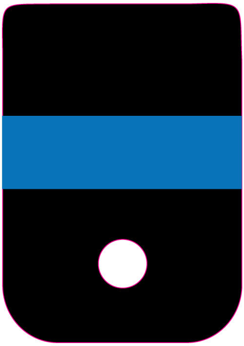 THIN BLUE LINE Magazine Base Plate STICKERS for Glock 9mm & 40 cal mag ...