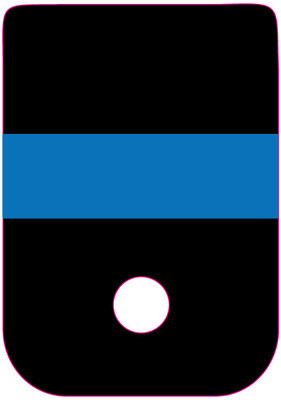 THIN BLUE LINE Magazine Base Plate STICKERS for Glock 9mm & 40 cal mag ...