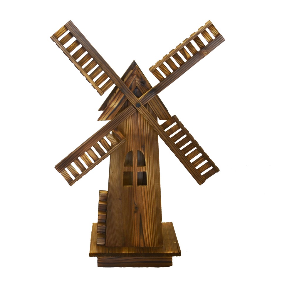 Wooden Dutch Windmill Back Yard Decorations - Classic Old-fashioned ...