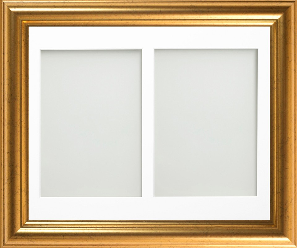 Multiple Photo Picture Frames Eldridge Gold With Multi Aperture Collage ...