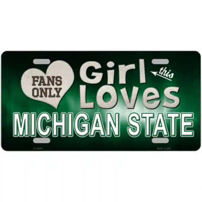 This Girl Loves Michigan State Fans Only Metal Sign | eBay