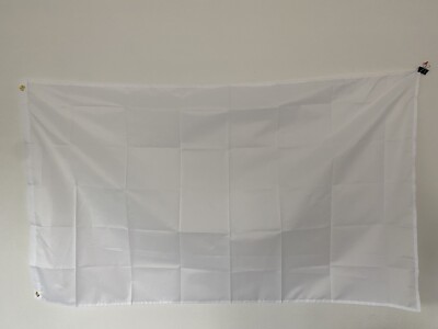 7 PACK 3' x 5' Solid White Color 100D Polyester Flag-ON SALE | eBay