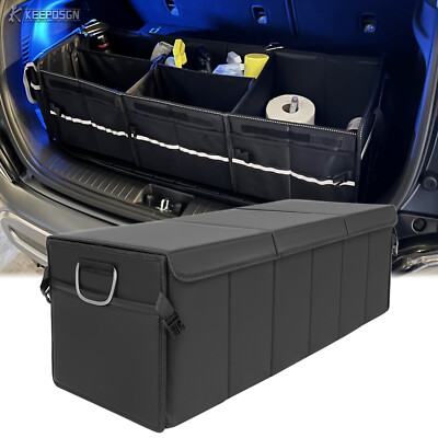 For Chevy Trax Equinox PU 3-in-1 Trunk Organizer Cargo Fold Up Box ...
