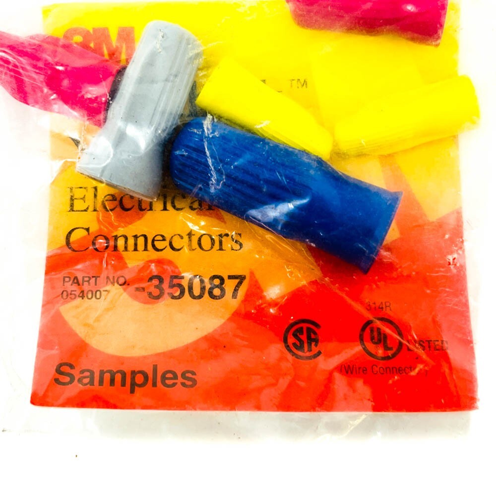 3M Scotchlok 054007-35087 Y, R, G, B Electrical Spring Connectors ...