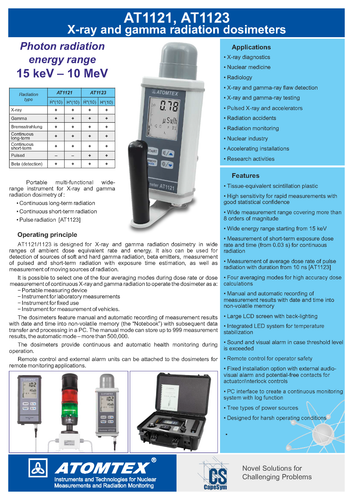 AT1123 professional radiation dose rate meter with USB and software | eBay