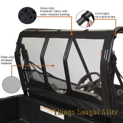 Polaris Ranger Vinyl Rear Window 2020 & 2021 500 570 Midsize EV & 570-4 ...