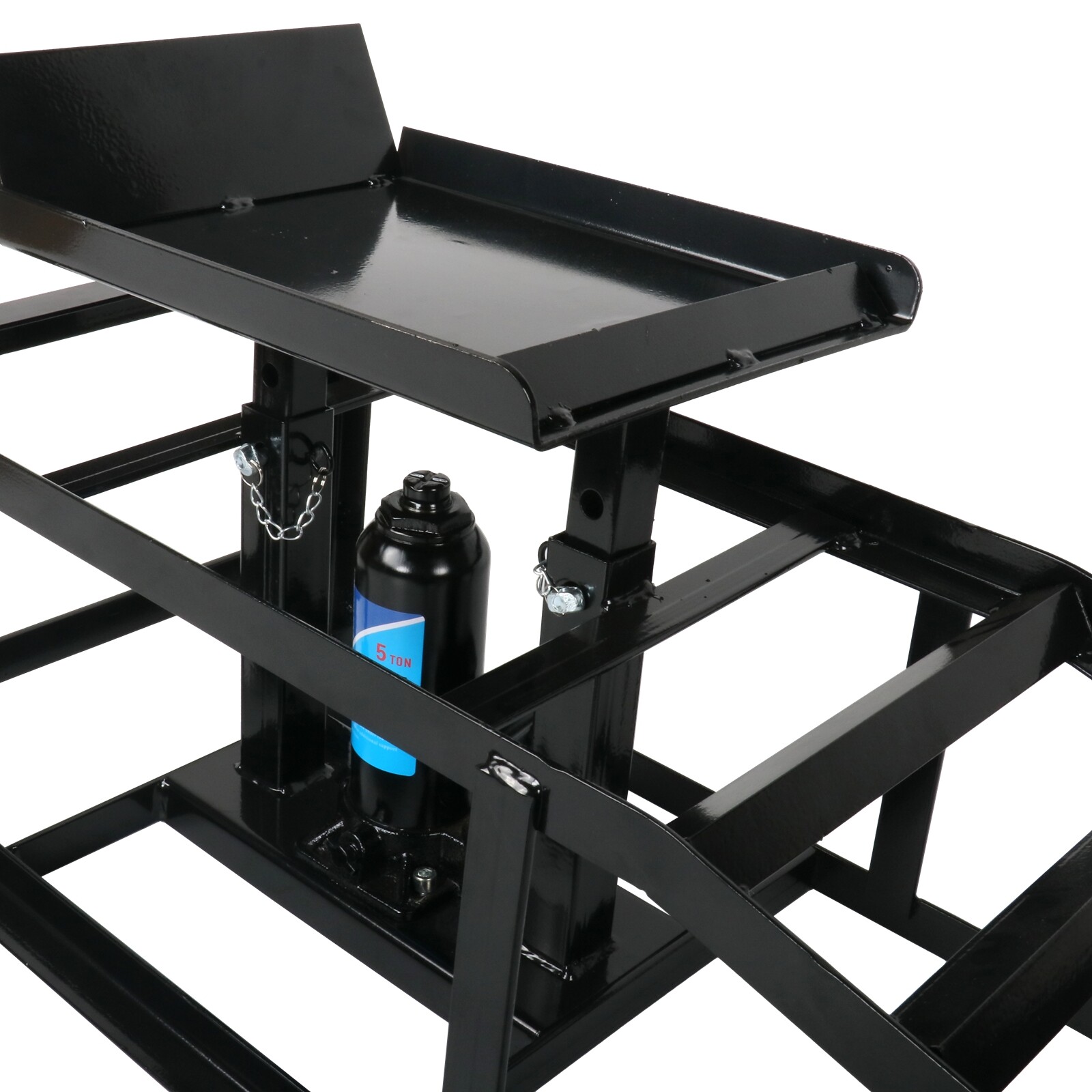 2 Pieces 5 Ton Black Heavy Duty Auto Car Truck Service Ramp Jack ...