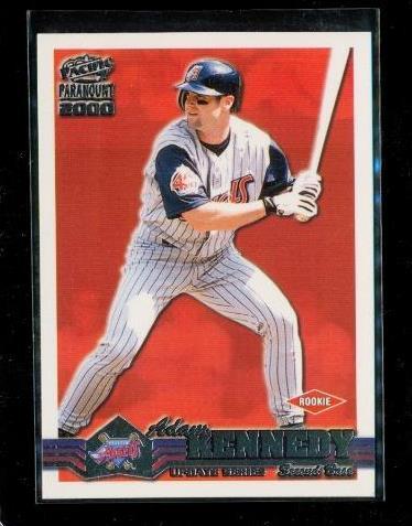 2000 PACIFIC PARAMOUNT ROOKIE Baseball Trading Card 1-U ADAM KENNEDY ...
