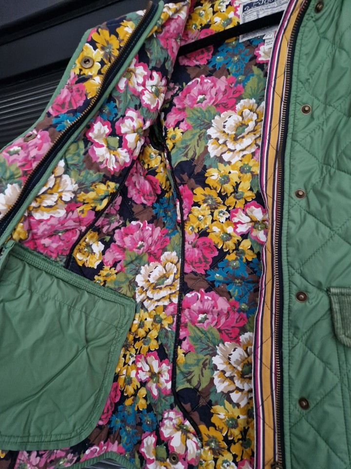 Green Joules Quilted Coat | eBay UK