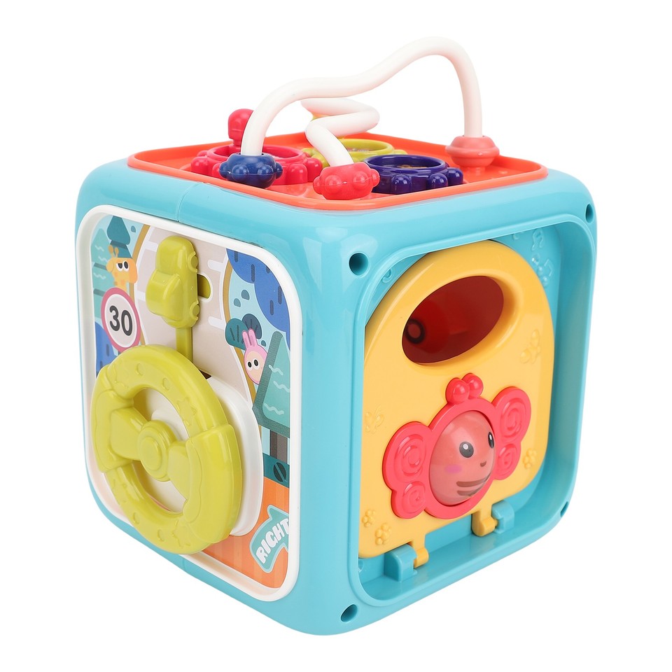 Baby Activity Cube 6 In 1 Multi Functional Toddler Activity Cube Box ...