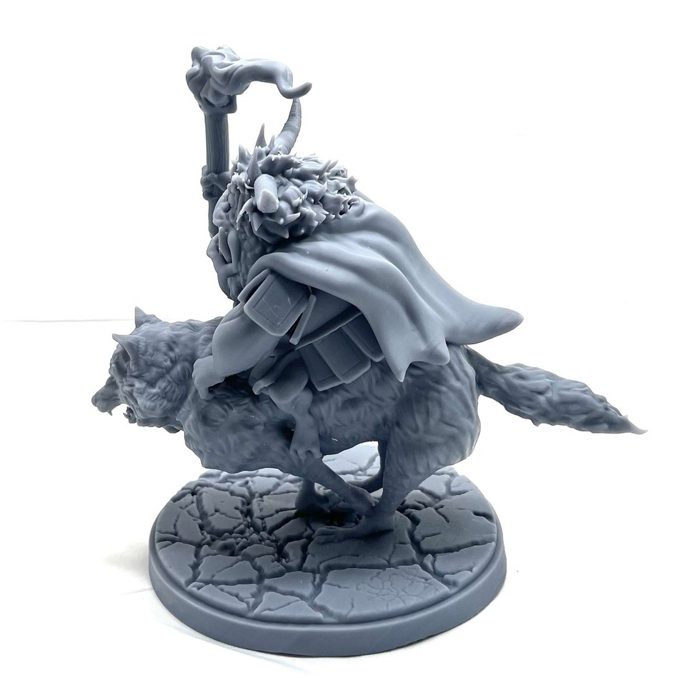 Goblin Warg Wolf Rider 8” Resin Figure Statue Rankin Bass The Hobbit ...