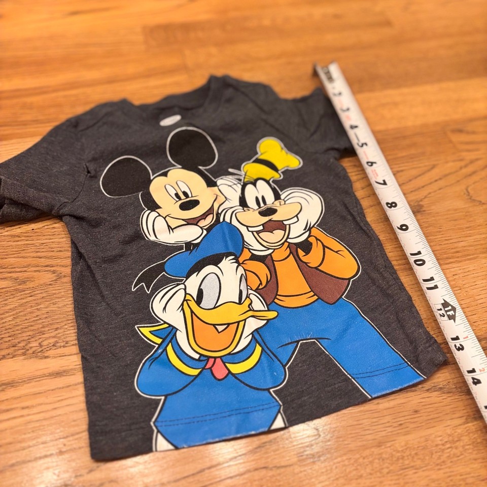 Kids Disney Mickey Mouse Donald Duck Goofy Graphic T Shirt Short Sleeve ...