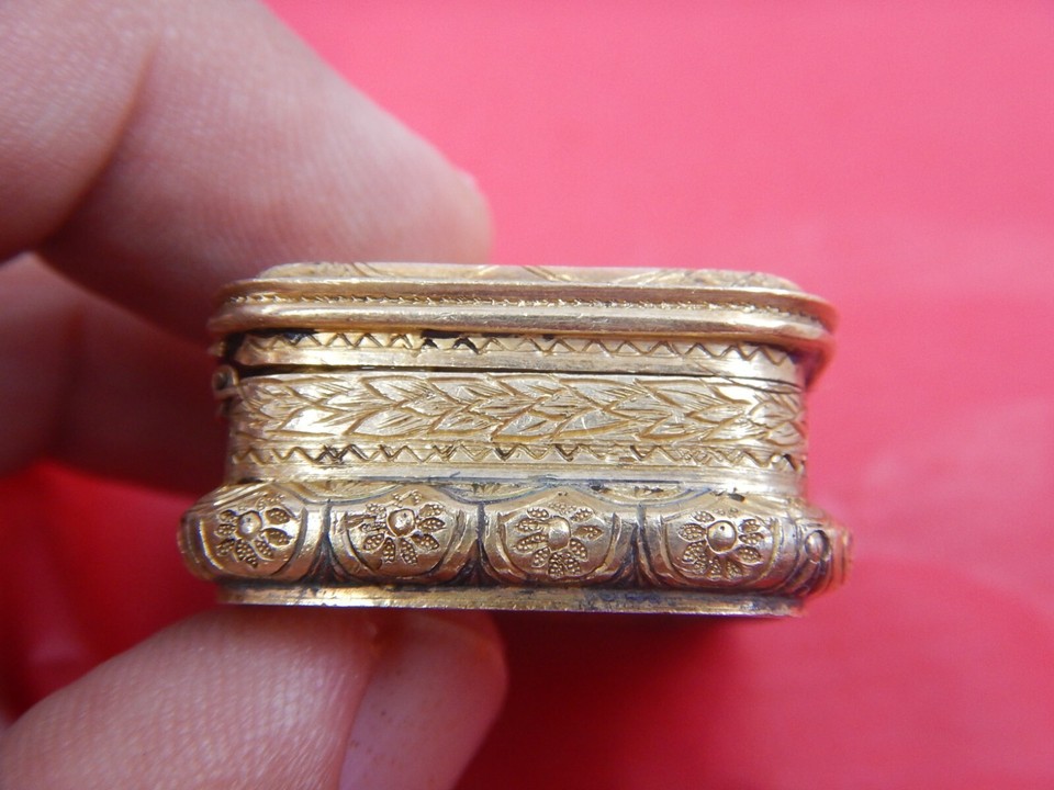 Antique 19th Century French? Silver Gilt Snuff Box,Ca 1800s, Spanish ...
