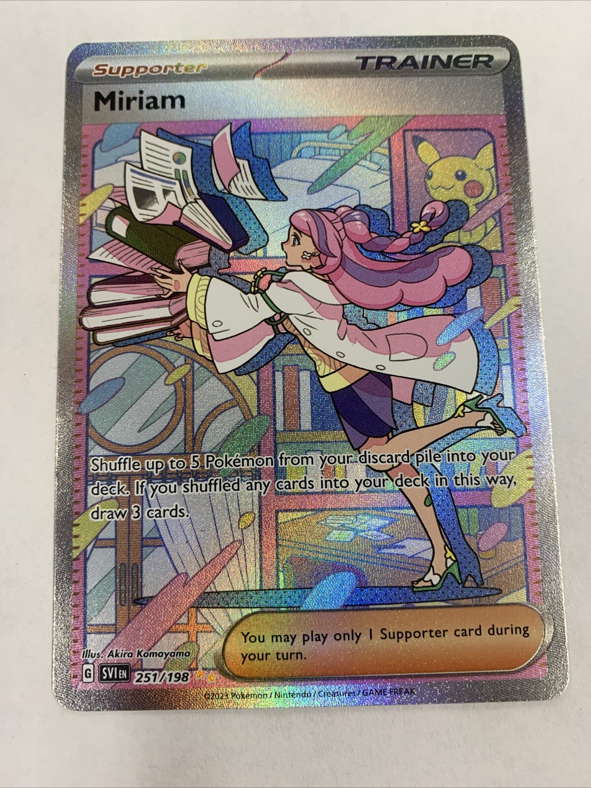 Pokémon TCG Miriam Scarlet & Violet Base Set 251/198 Holo Special... | eBay