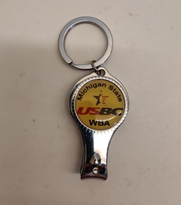 RARE ~ Michigan State USBC WBA Nail Clippers, Bottle Opener, Key Chain ...