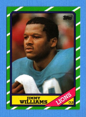 1986 Topps #252 Jimmy Williams NM Detroit Lions | eBay