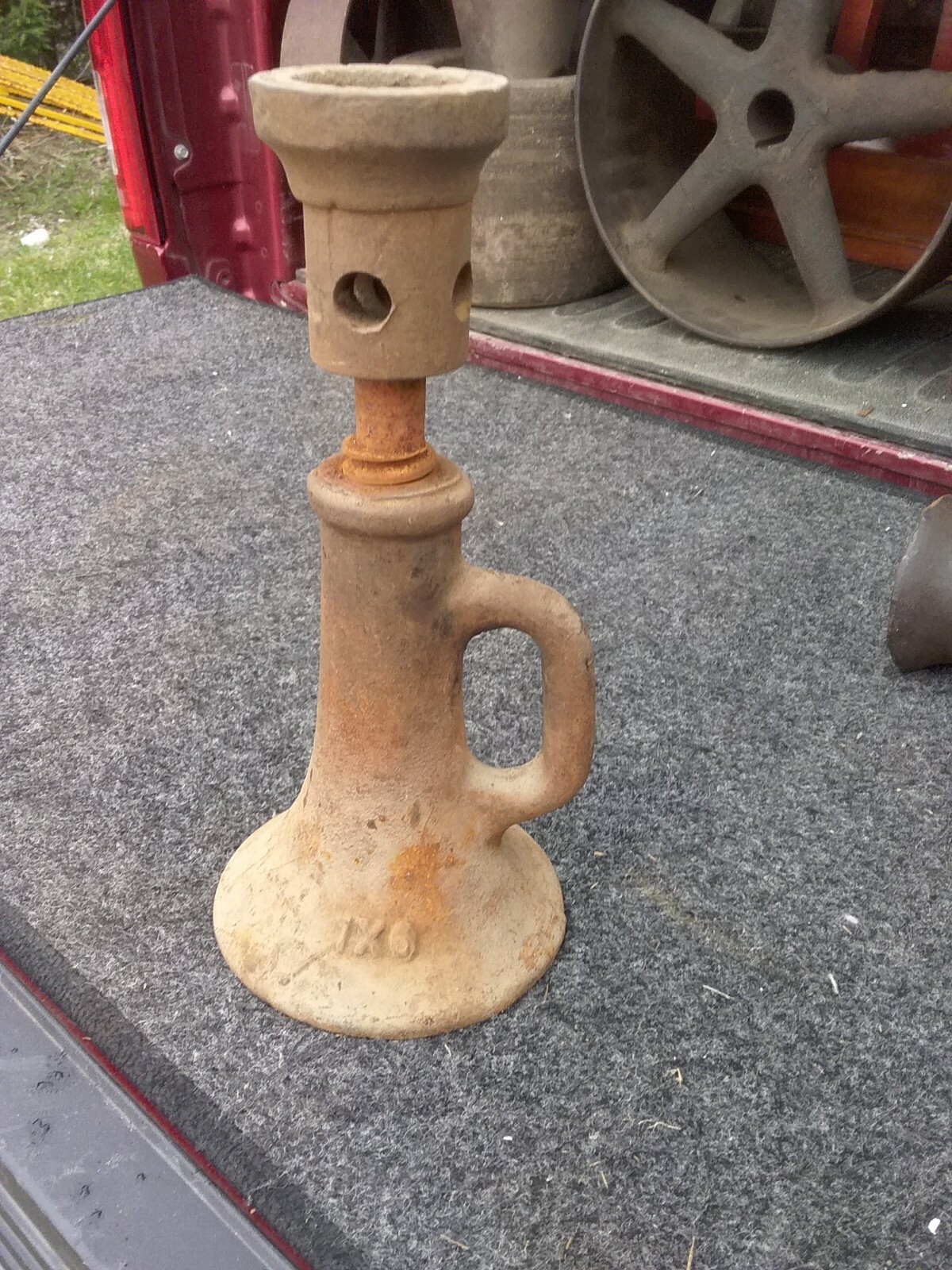 Antique Vintage Screw Jack For House Barn Farm Small Size 1 X 6 Works ...