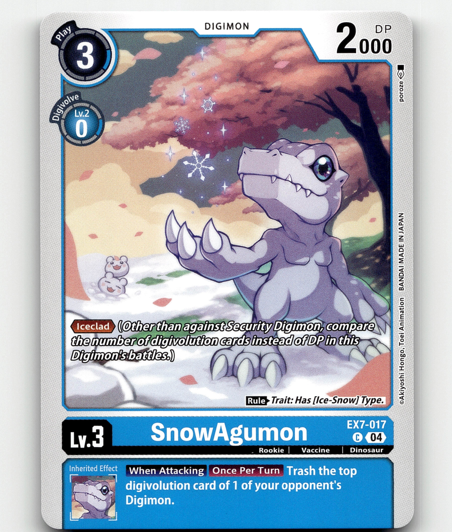 Digimon CCG SnowAgumon - Digimon LIBERATOR | eBay