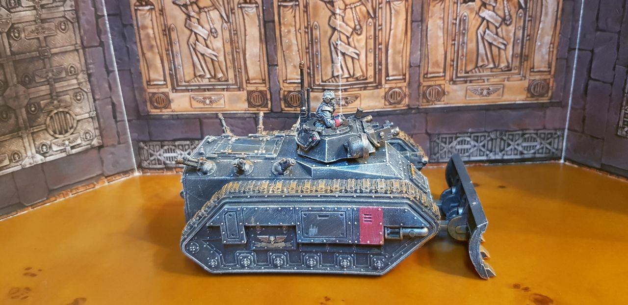 Death Korps of Krieg Chimera + Tank Commander painted conversion ...
