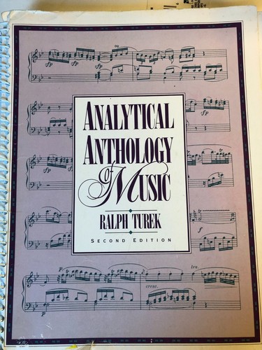 RARE! Analytical Anthology of Music by Ralph Turek (1992, spiral bound ...
