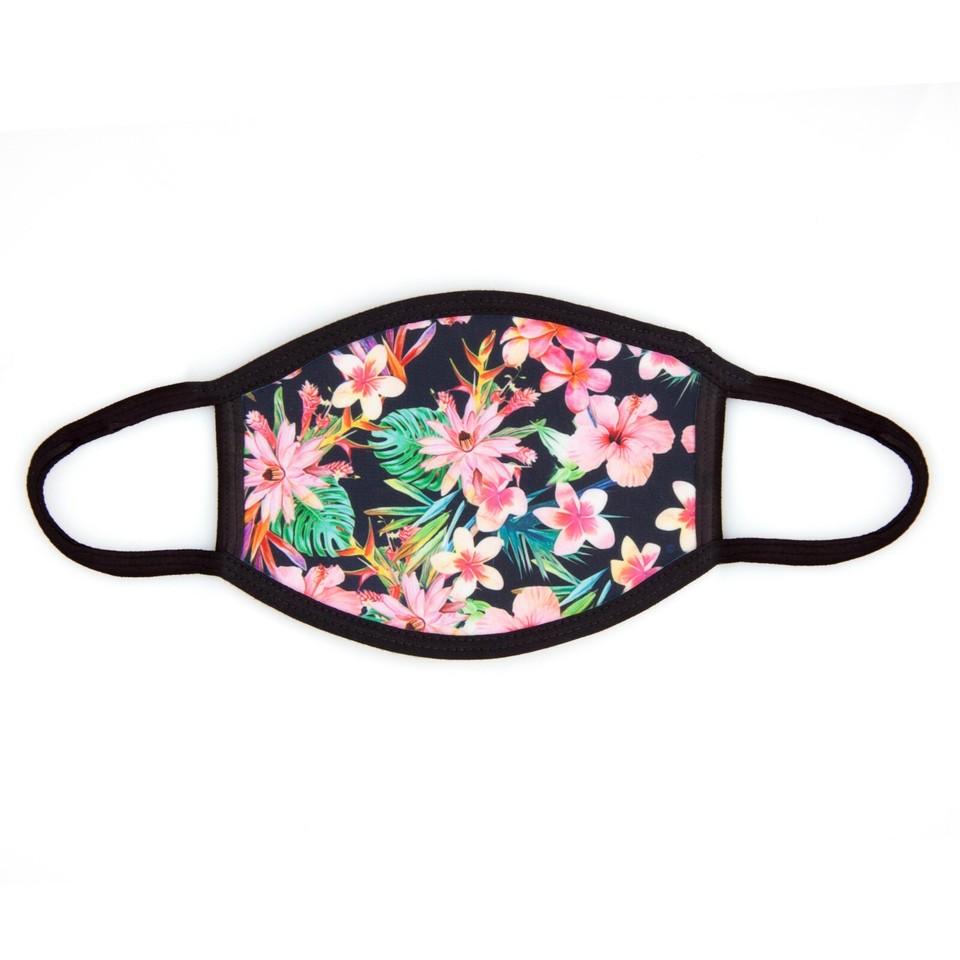 Tropical Flower FACE MASK Reusable Washable Unisex Face Cover Cloth USA ...