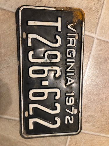 1972 Virginia License Plate Truck Tag | eBay