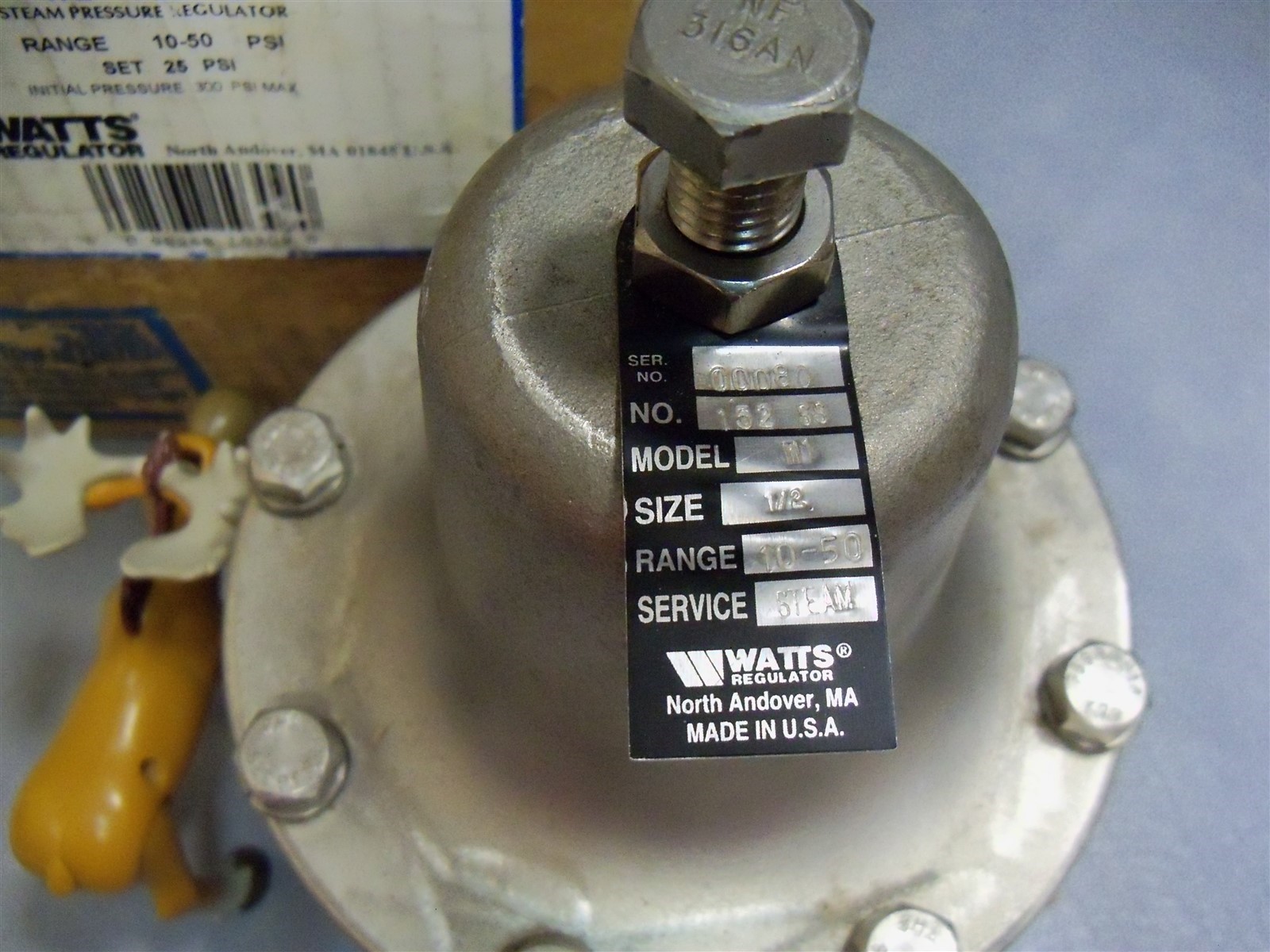 152SS1050 Watts Regulator 152SS 1/2" Steam Pressure CF8M Regulator 10 ...