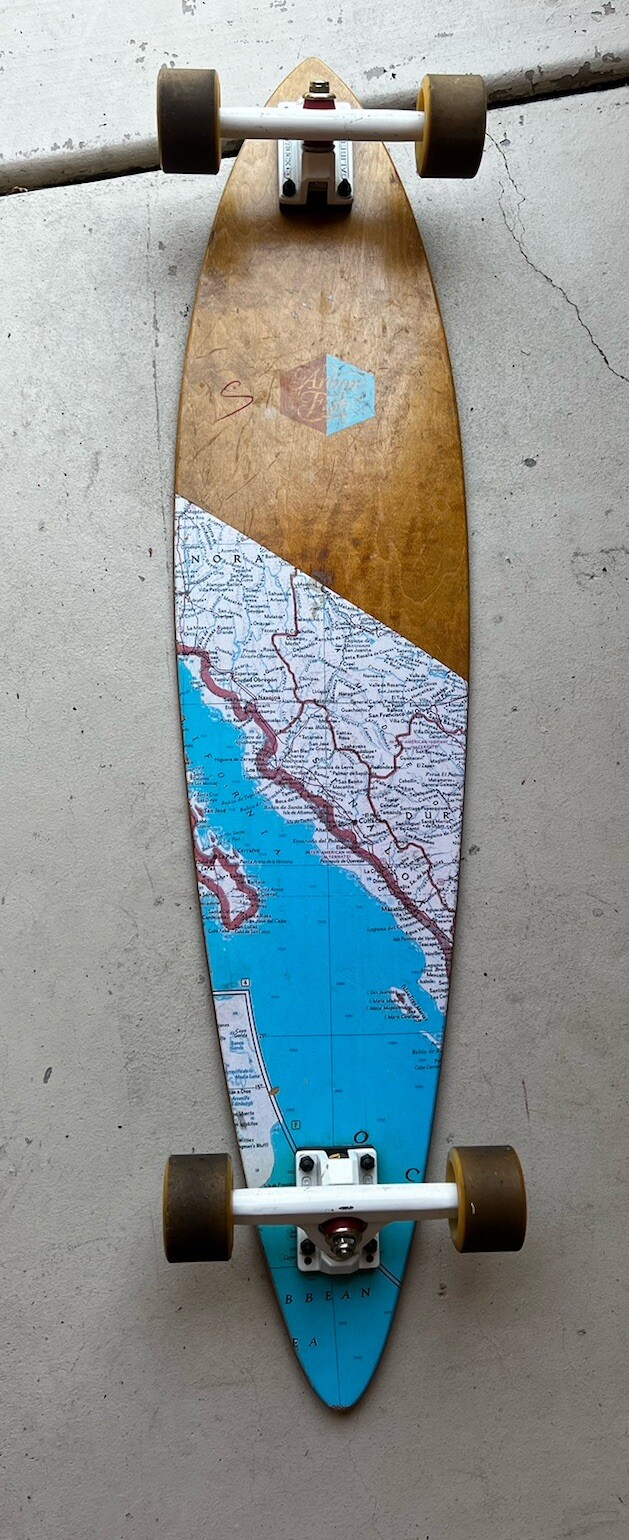 Vintage Arbor Long Board Complete Pin Tail Skate Board | eBay