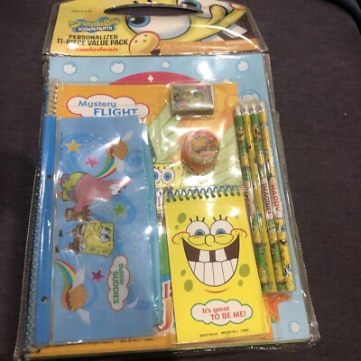spongebob squarepants Personalized 11 piece value pack | eBay