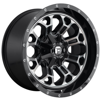 18x9 Fuel D561 Crush Black & Machined Wheel 8x180 (1mm) | eBay
