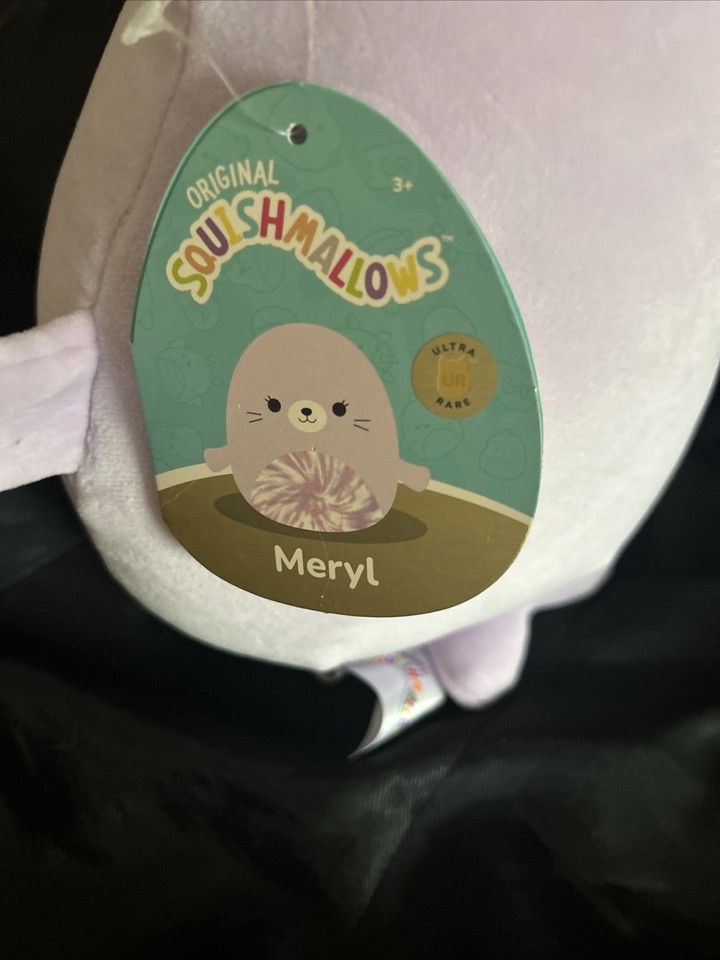 Squishmallow Original - Meryl the Purple Seal - Ultra Rare - 8 Inch ...