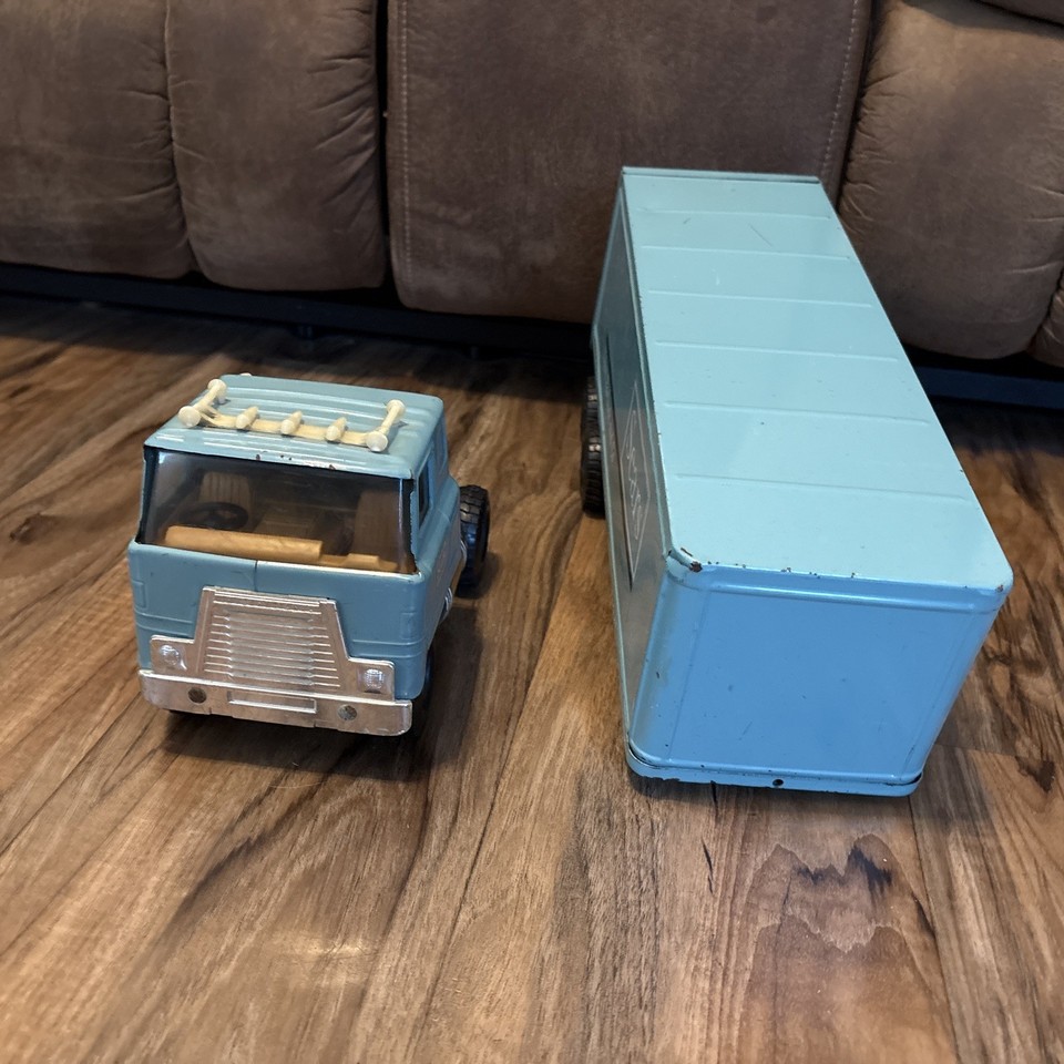 Vintage ERTL TOY Semi Truck w/Trailer Sears Roebuck pressed steel 70’s ...