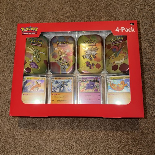 Pokemon 151 Mini Tins 4 Pack Sam’s Club Exclusive- Each Tin Has Two ...